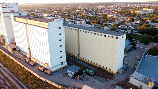 Суровикино сверху. Полет над "Суровикинским элеватором". 2021 год.