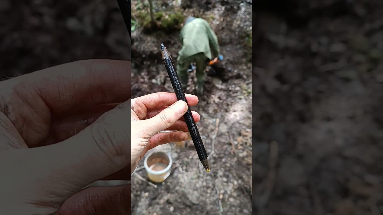 Глина творит чудеса! Карандаш как новый спустя 85 лет. Коп по войне #война #история #коп #shorts