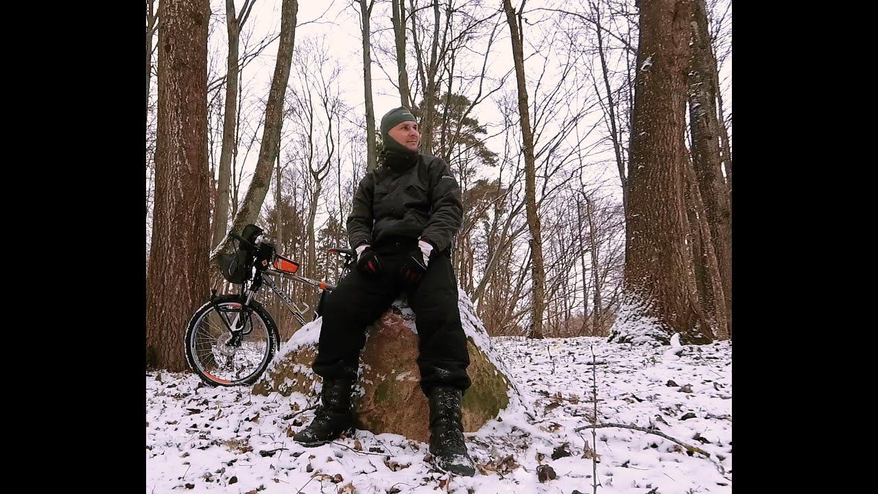 скучное видео про не законченный маршрут через лес