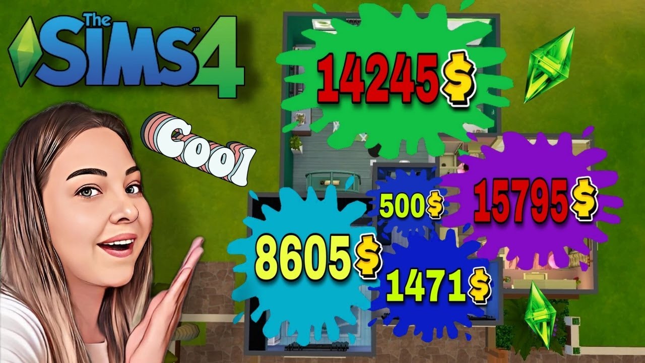 дом где каждая комната в рандомном цвете (#thesims4)