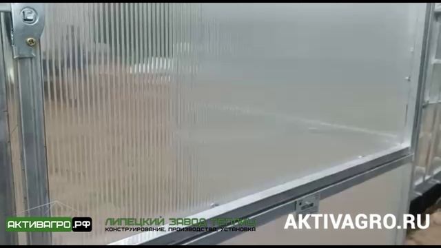 Видеообзор на теплицу Ударница благодатная 4х6 м шаг 0.65 м