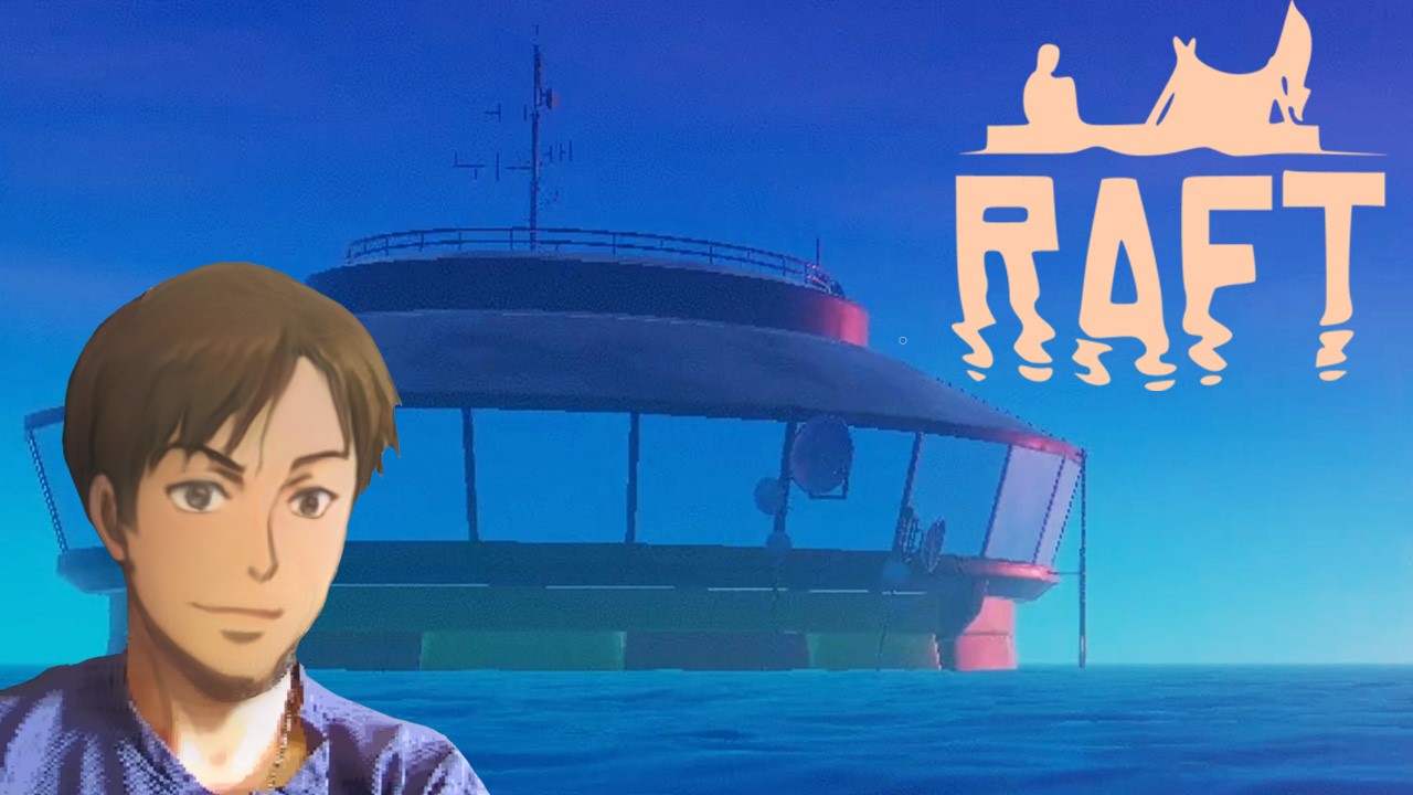 #18 Отлетела часть башни и мы плывём на следующий остров ! Raft