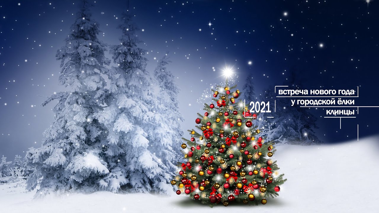 Встреча Нового года у городской елки. Клинцы.mp4