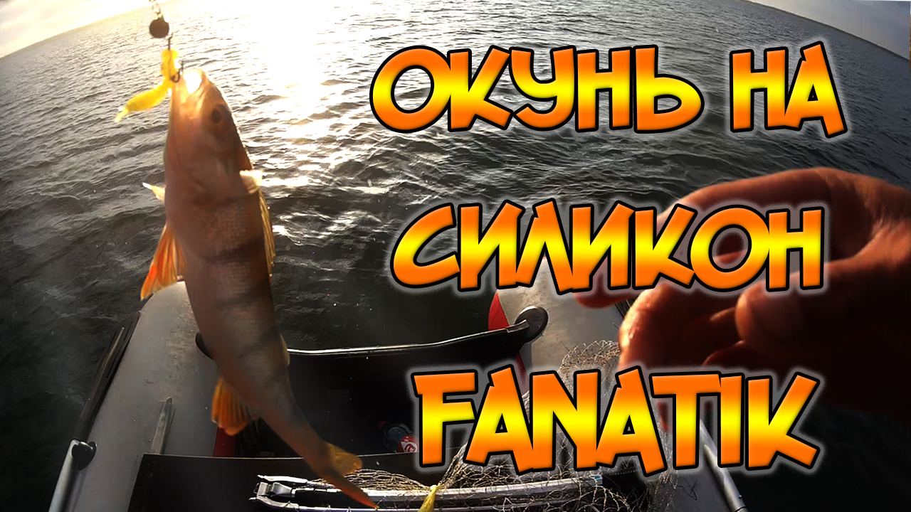 Ловля окуня на силикон Фанатик / Fanatik - личинка стрекозы.