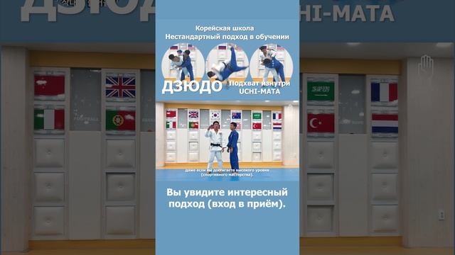 Корейская школа дзюдо. Обучение подхвату изнутри. Нестандартный подход в обучении. Урок дзюдо.4