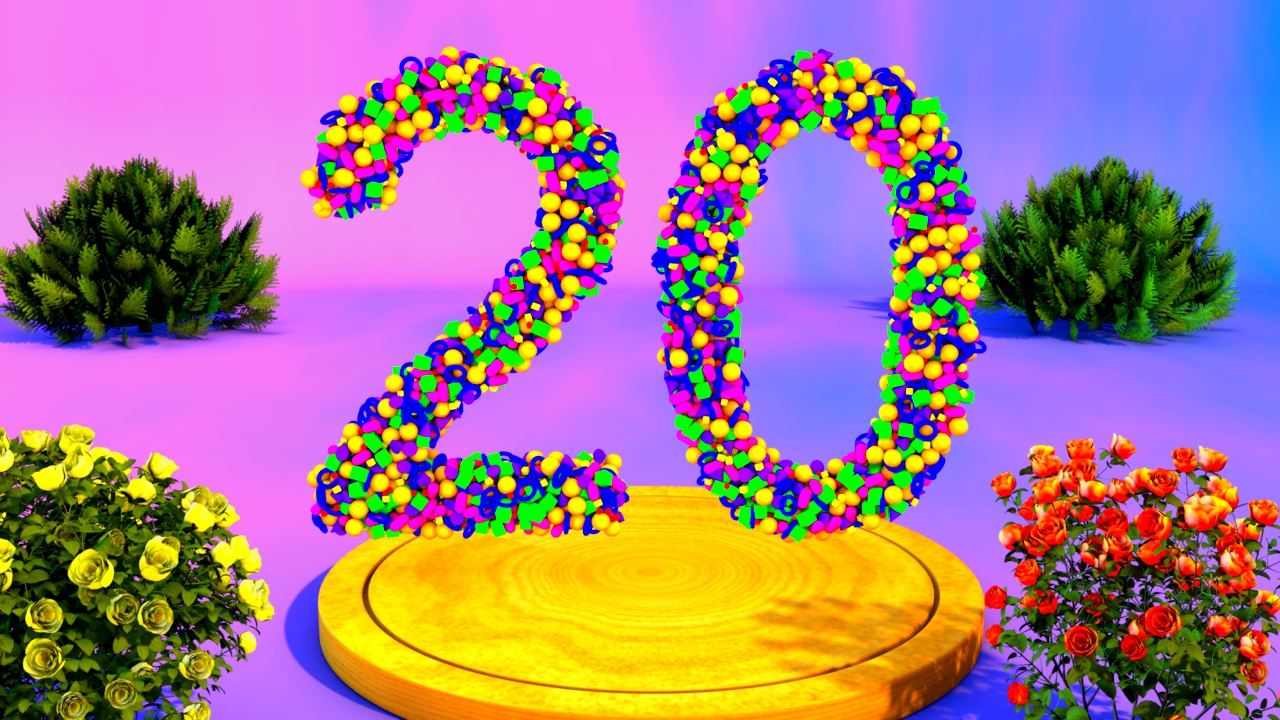 Учимся считать до 20 Для детей Мультик анимация