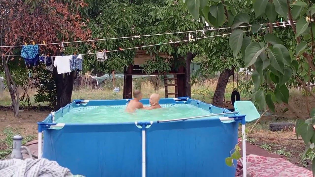 Каркасный бассейн Intex 4,50x2,20. Установка 11 серия.