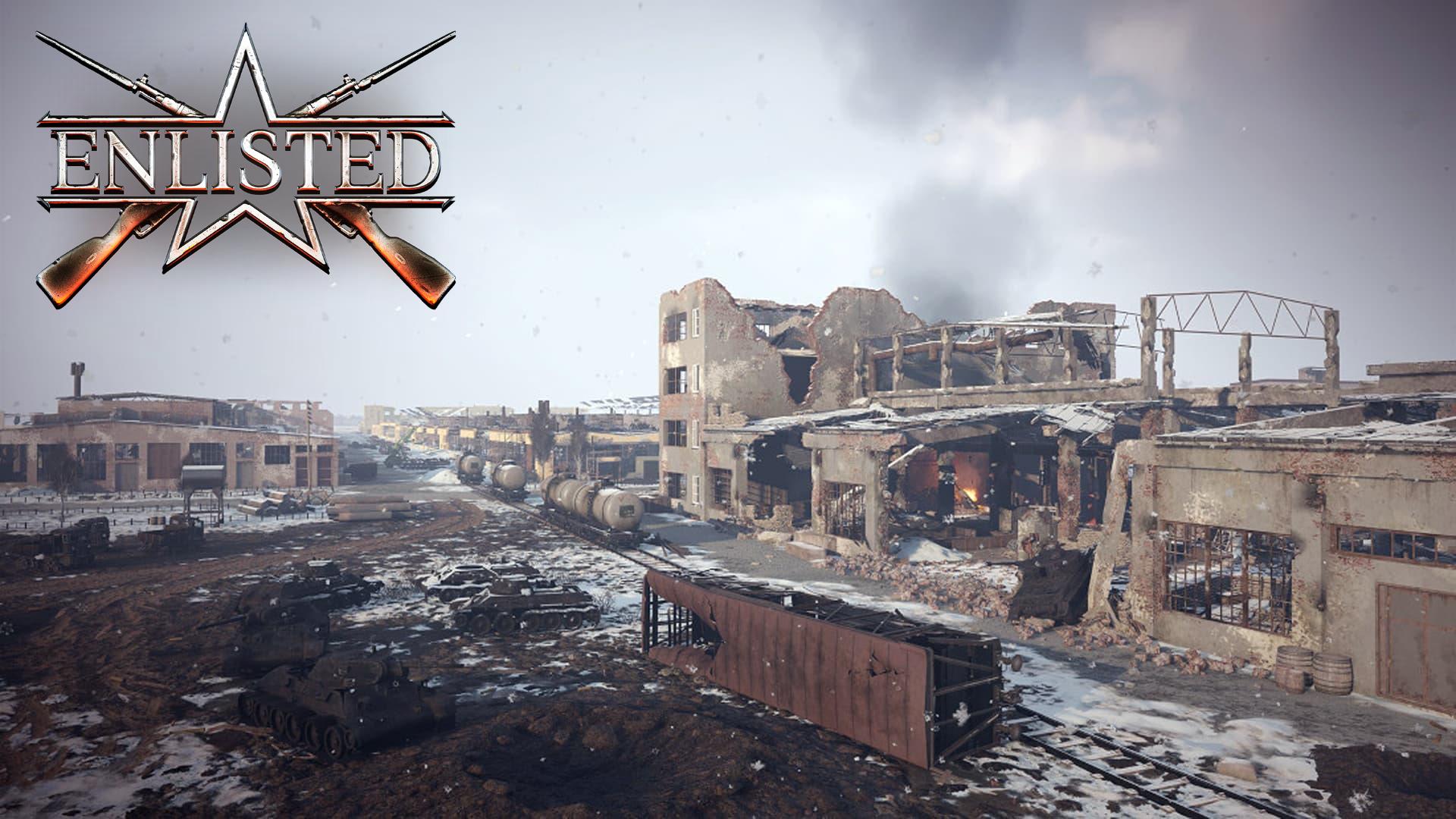 Enlisted - Тракторный завод Восток (Уничтожение) Битва за Сталинград (Без комментариев)