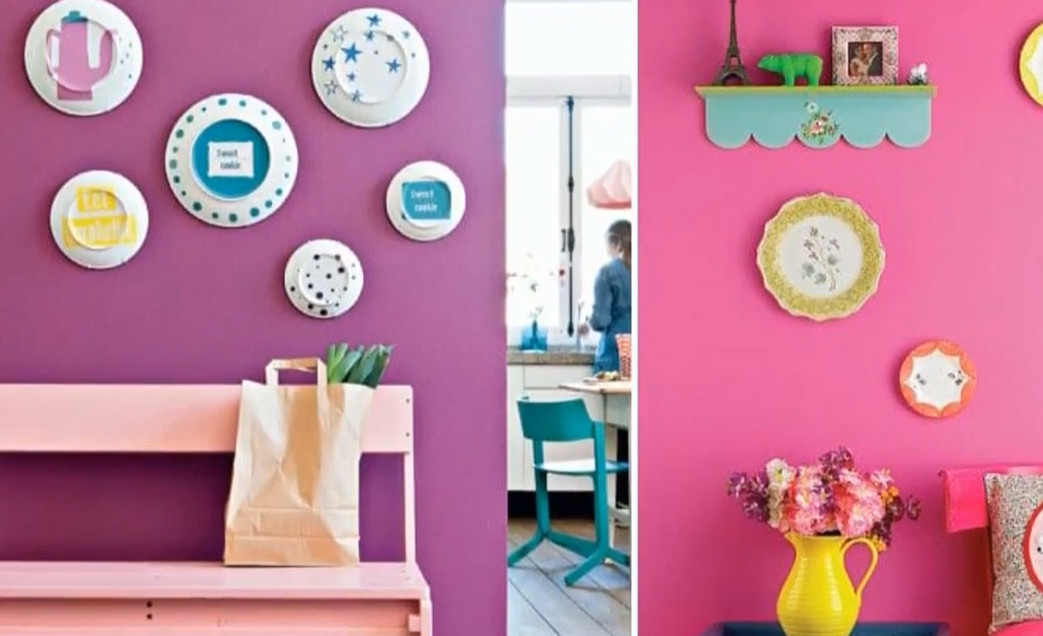 Дизайнерские тарелки на стене