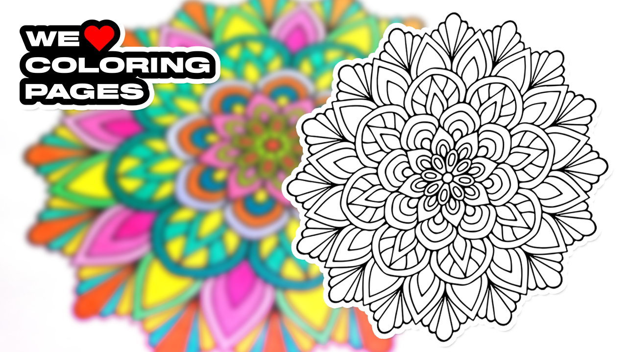 #18 Мандала Раскраска | МЫ ❤️ РАСКРАСКИ