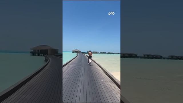 Cristiano riding free! 🚴♂️