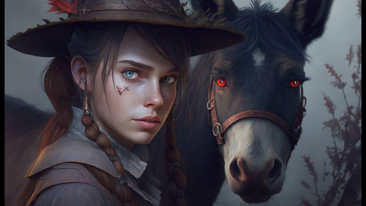 Король и Шут - Ведьма и Осёл - нарисованный Нейросетью.