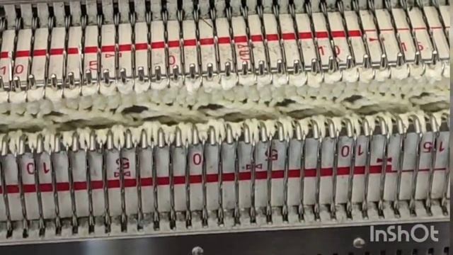 Как пришить планку к полочке на вязальной машине.