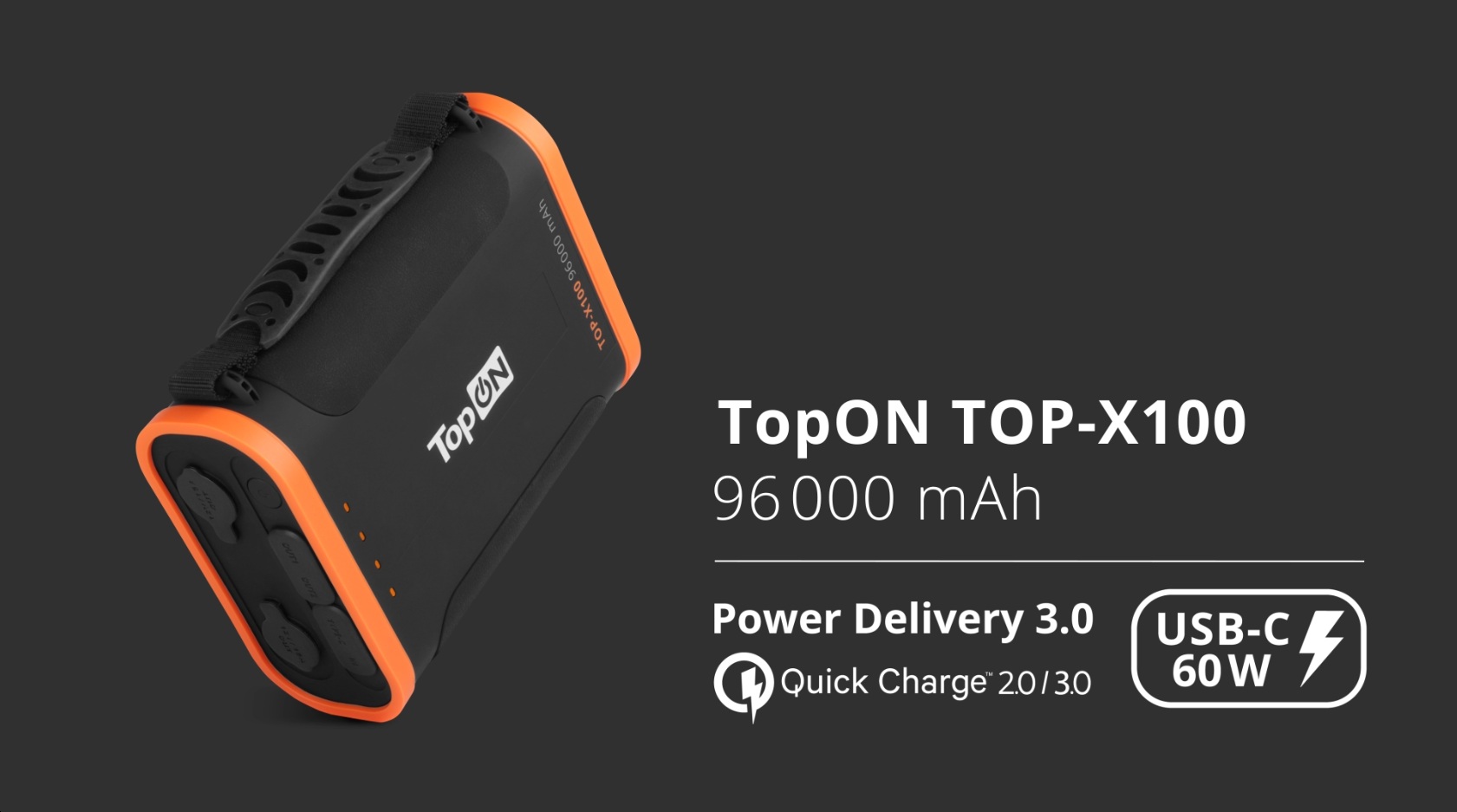 TopON TOP-X100 96000mAh на LiFePO4 ячейках