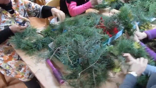 Плетение рождественского венка, санаторий  Советск