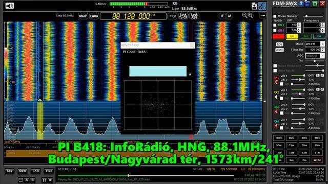 22.07.2022 13:34UTC, [Es], InfoRádió, Венгрия, 88.1МГц, 1573км
