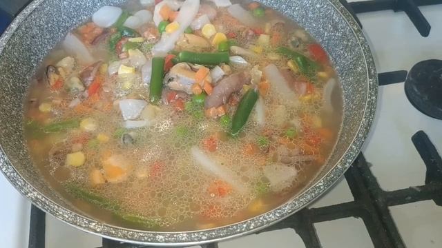 Паэлья с морепродуктами домашний рецепт