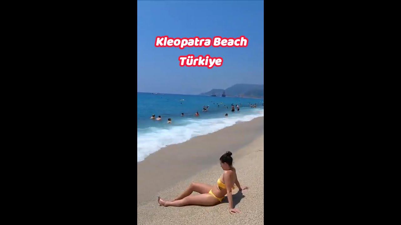 Beach walk on KLEOPATRA beach Alanya Türkiye #shorts #kleopatra #alanya️