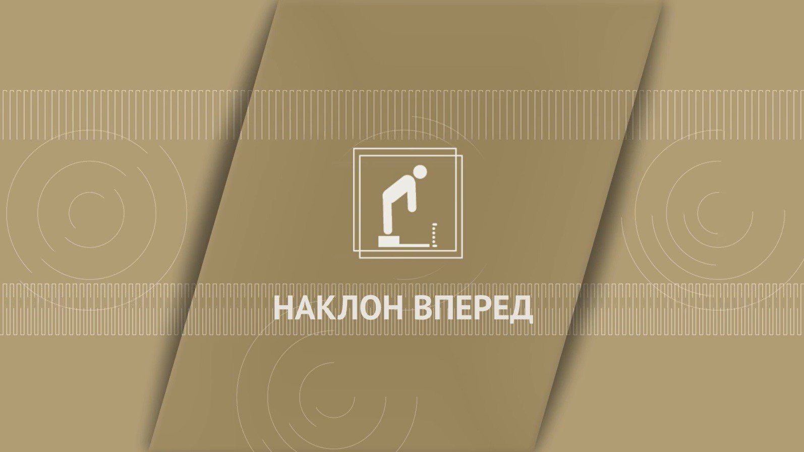 Наклон вперёд на  гимнастической скамье