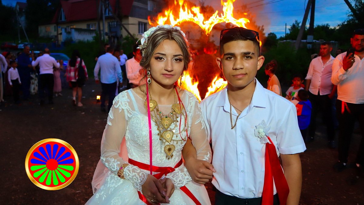 📌 ВАУ! Фаер Шоу на Цыганской свадьбе Славы и Маши в таборе Дэшудуй. Тула + Брянск 14 июня 2024г.