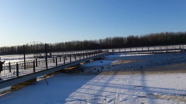 5-Город Кириши 6 Февраля 2020 года. Река Волхов не замёрзла