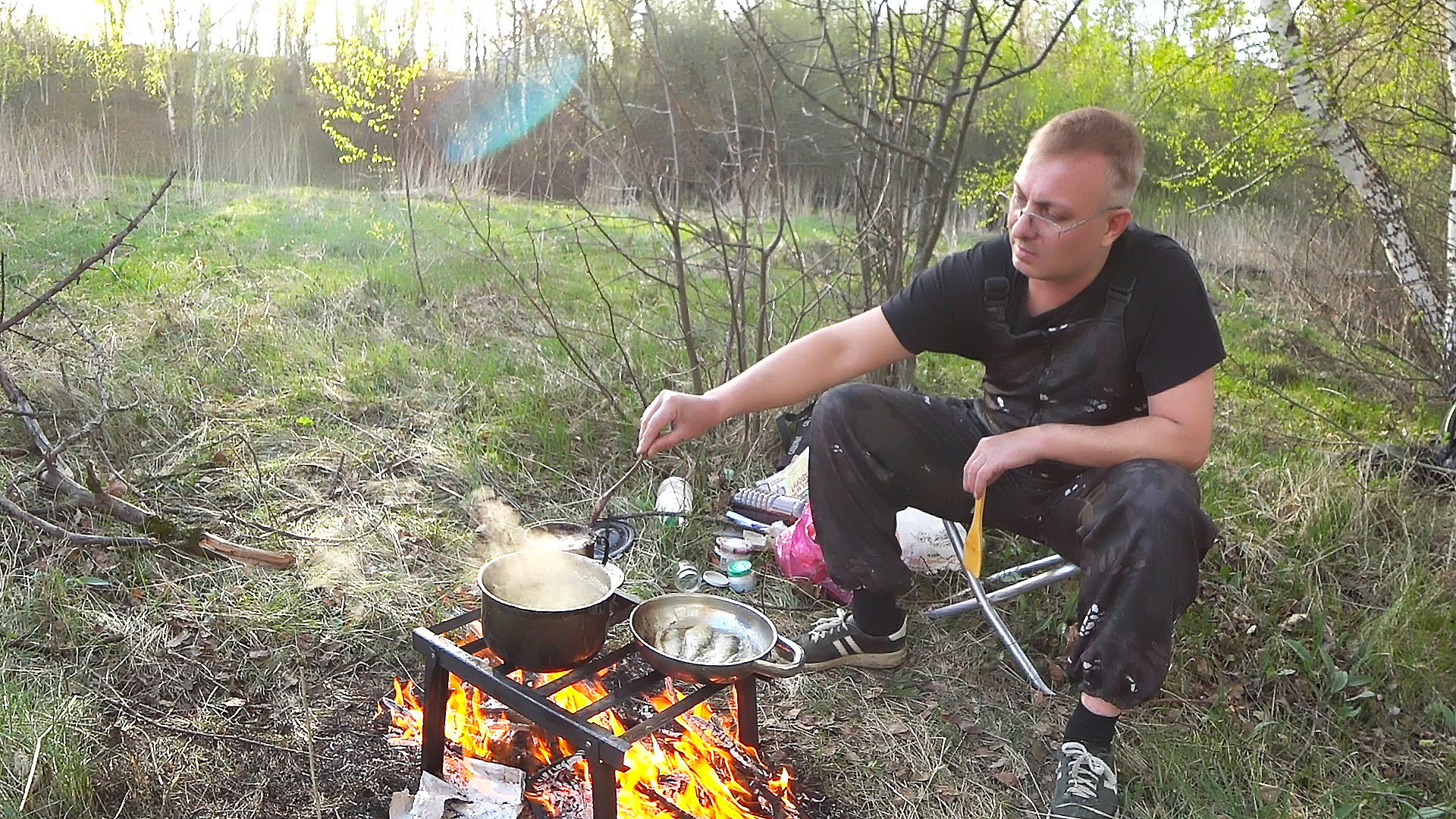 Открылся по Сезону. Первая Рыбалка. Ужин на Костре!