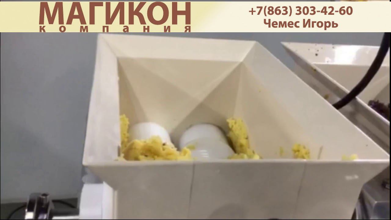 Резка печенья поворотным ножом