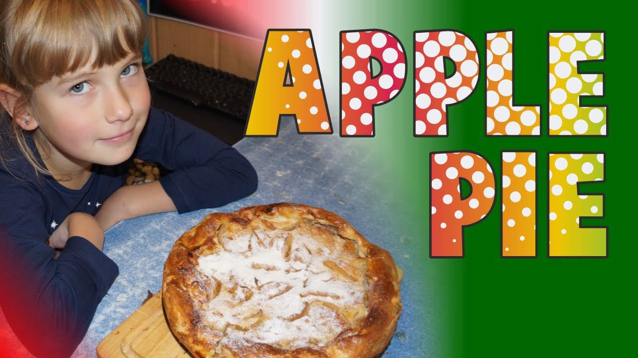 Как приготовить Яблочный пирог. Илана готовит пирог из садовых яблок.  Apple pie