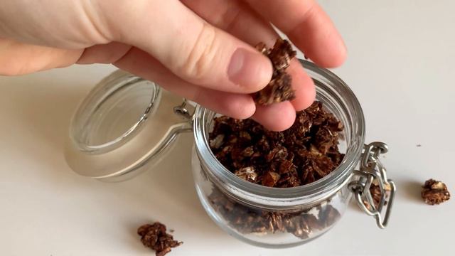 Банан и Немного Овсянки! [Шикарный ПП Завтрак] Шоколадная Гранола Дома