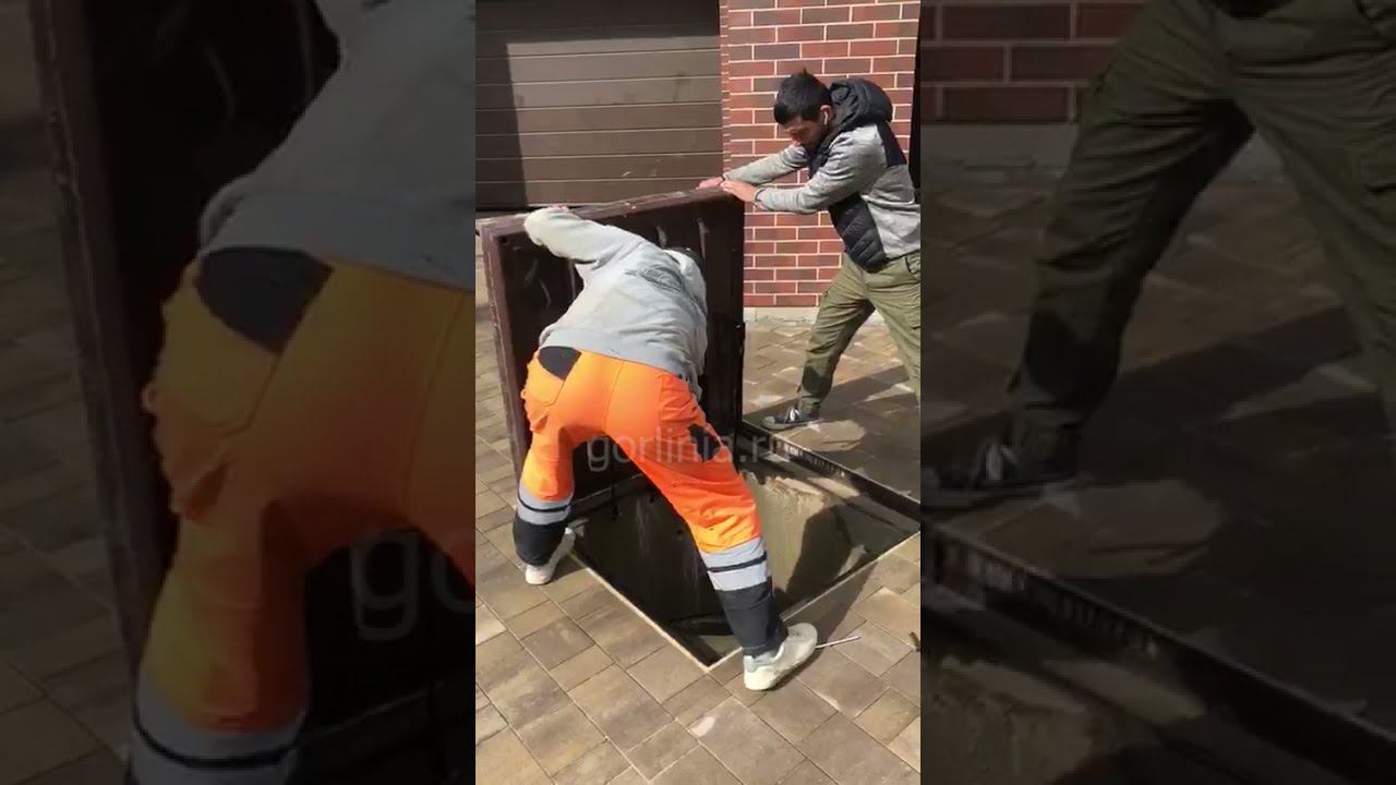 Люк под брусчатку Проспект 1100х1100х90 5тн на колодец перед гаражом