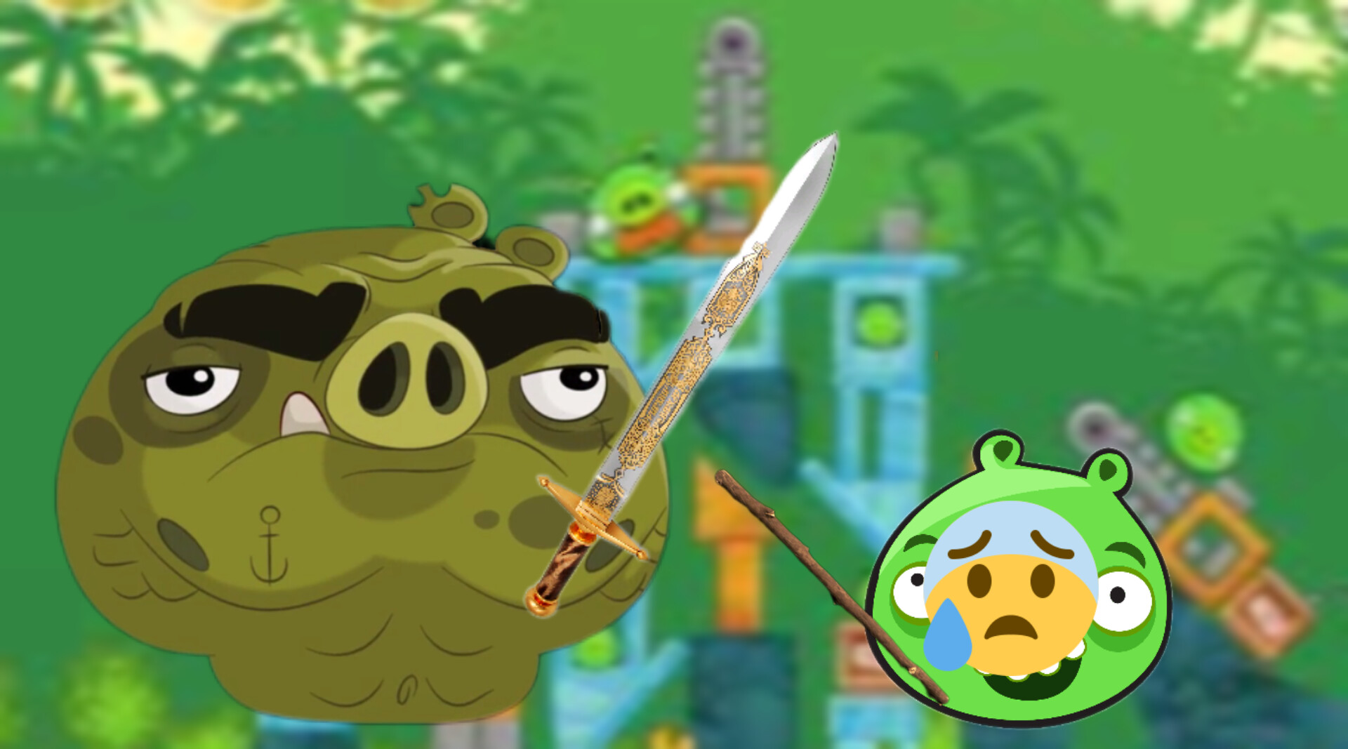 это Легендарная битва свиней! ~ Bad Piggies~