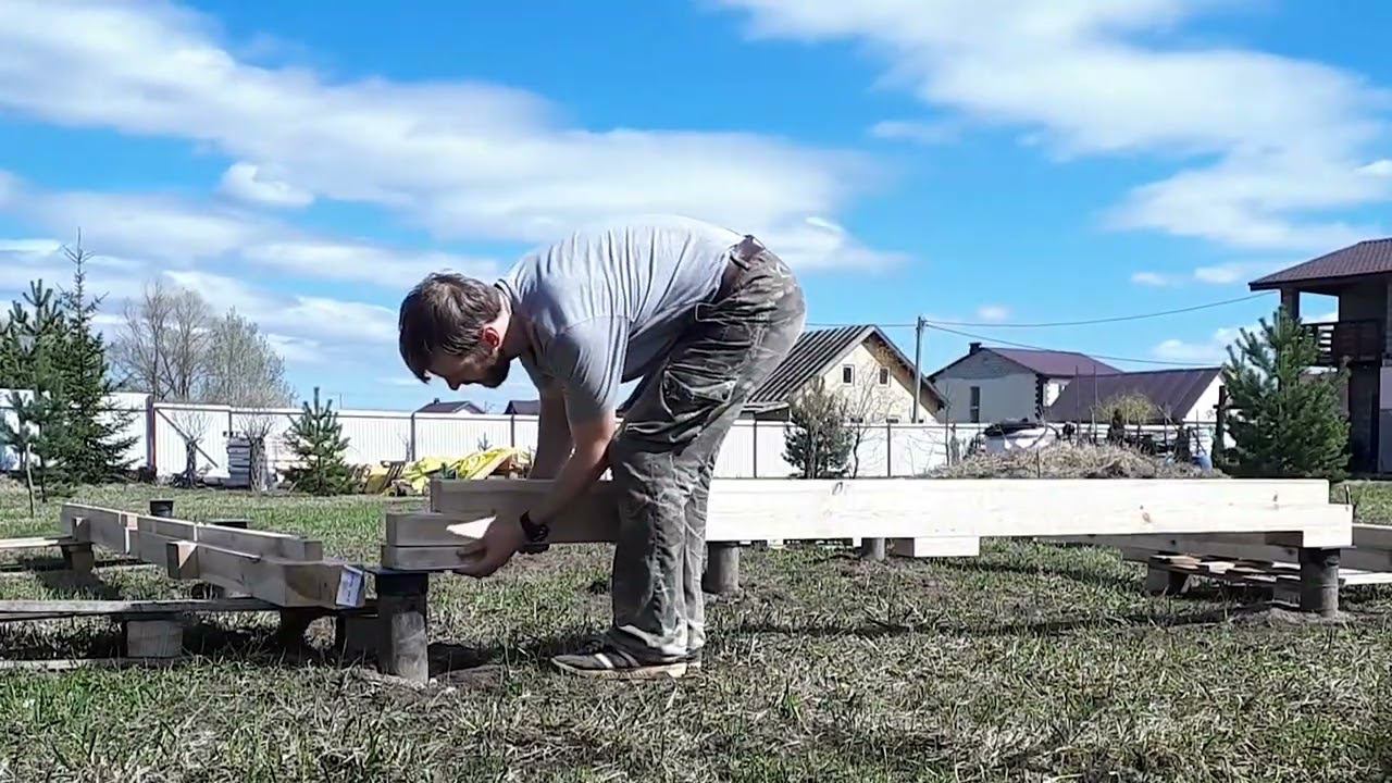 Собираю баню один/день 1