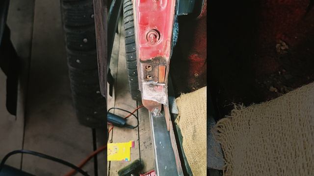 лёгкий способ как вварить рем вставку, в труднодоступном месте!