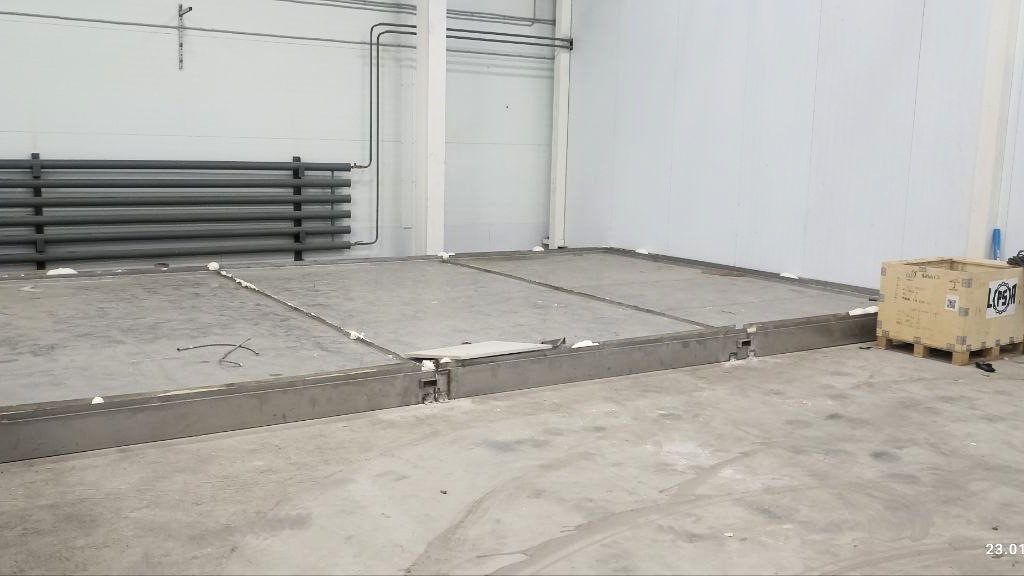 Сборка спирального фризера c нержавеющим полом в виде сэндвича