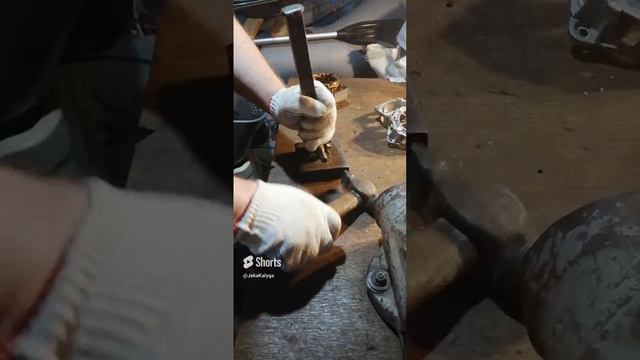 ✔️ Как снять алюминий с якоря электродвигателя.