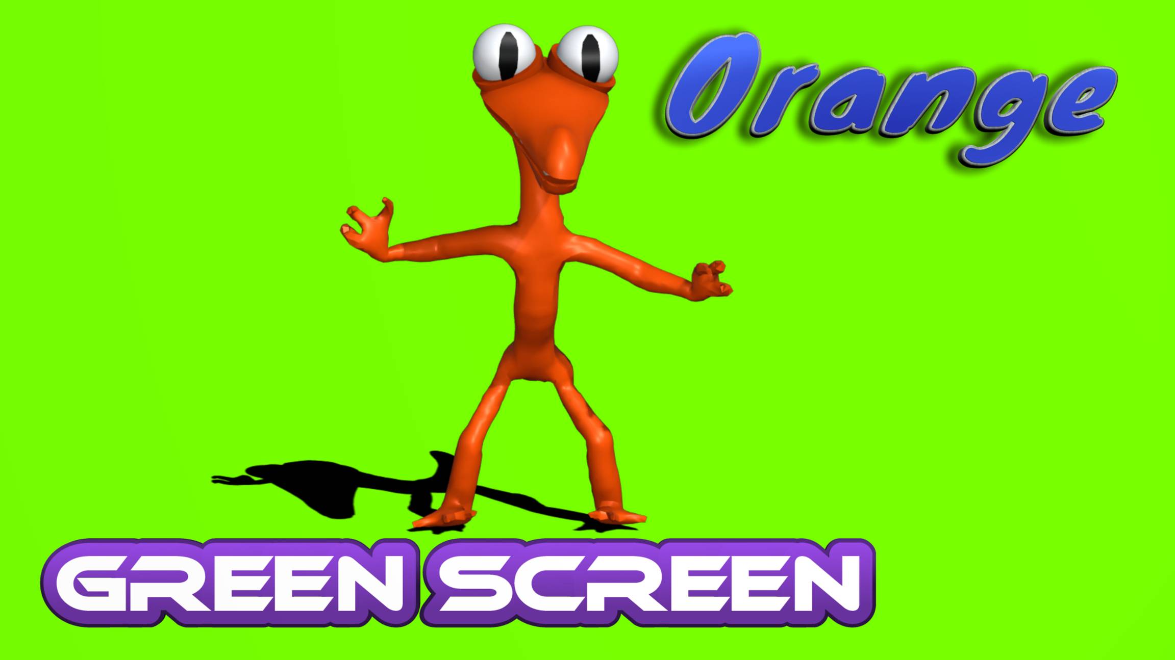 Green Screen - Оранжевый из Радужных друзей (Orange - Rainbow Friends)