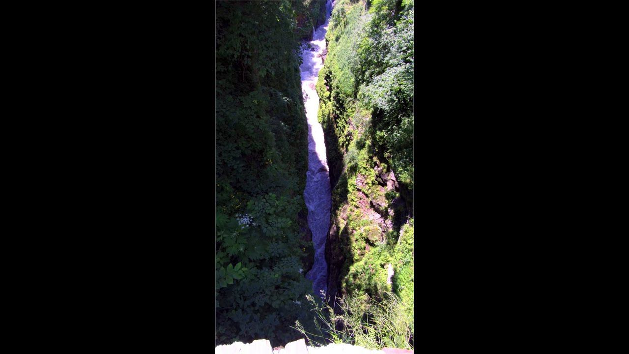 Чёртов мост над каньоном в Дигорском ущелье. Субтитры