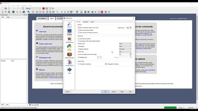 3. Setting Basic Preferences --(language, auto-load module, create new document, etc--)