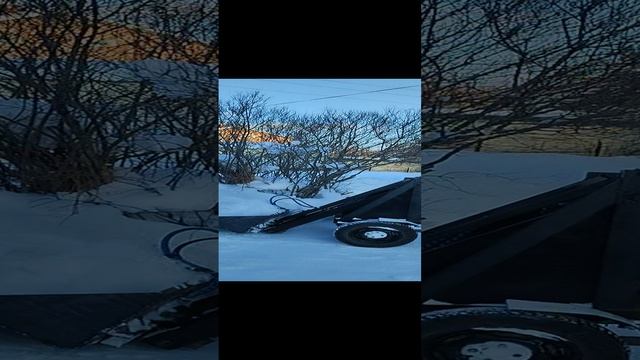 самодельный минипогрузчик уборка снега(барьер)