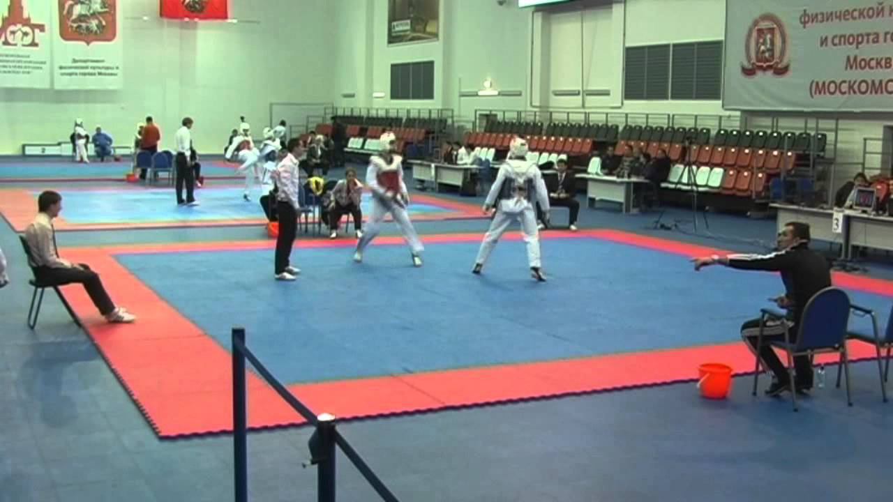Taekwondo WTF. Первенство Москвы 16.02.2013. Цой - Черенков