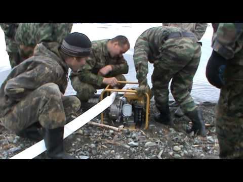 обучение по пуску мотопомпы