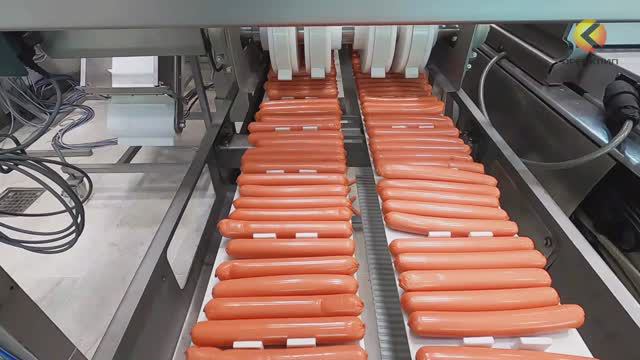 Роботизированный комплекс по укладке сосисок в термоформер «РУС-500» (в цеху)