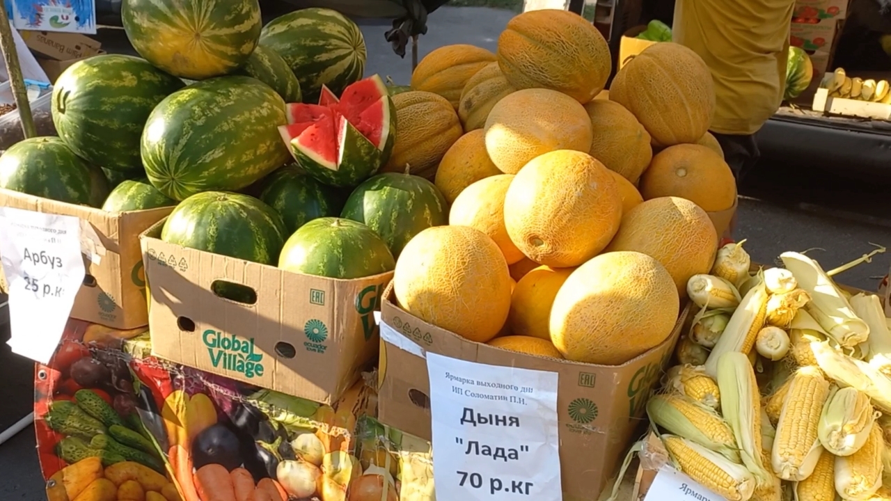 Краснодар - Ярмарка выходного дня на ул. Одесской - цены - 12 августа 2023 г.