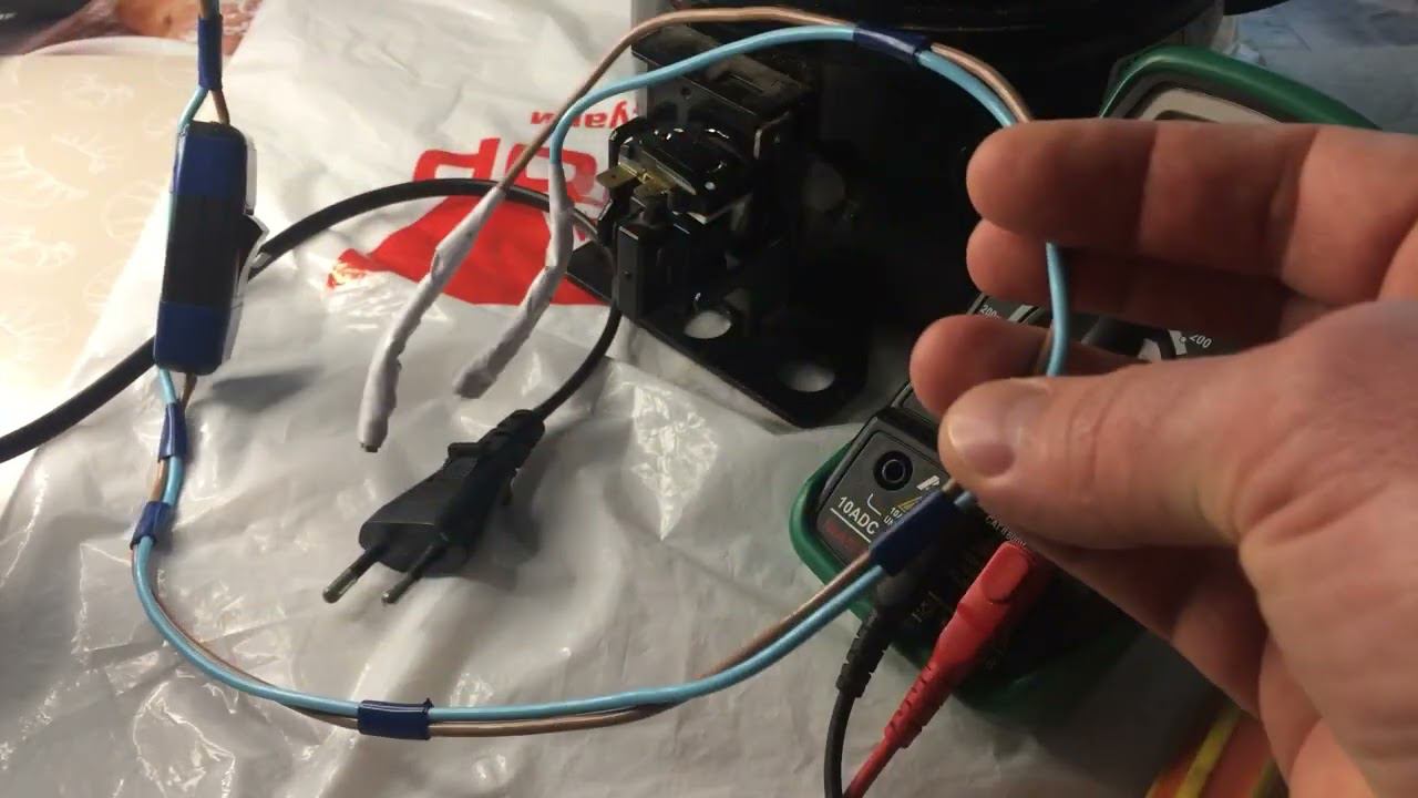 ДИАГНОСТИКА мотор КОМПРЕССОРА бытового холодильника / как вольтметром замерить сопротивление обмоток