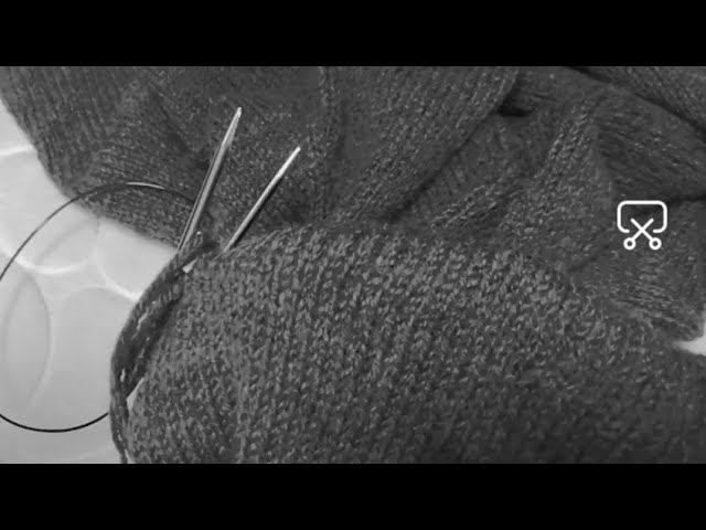 Как закрыть край изделия иглой (трикотажный шов).