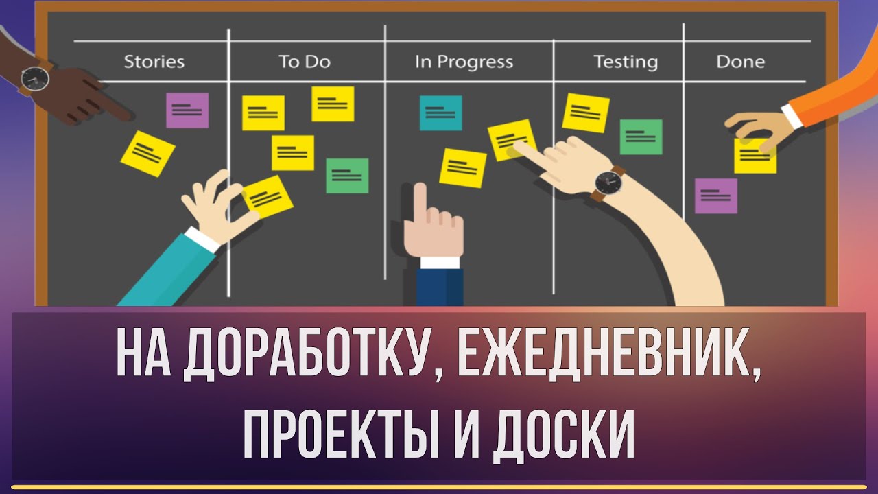 Шаг 8.На доработку, ежедневник, проекты и доски. [Экспресс-курс для сотрудника]