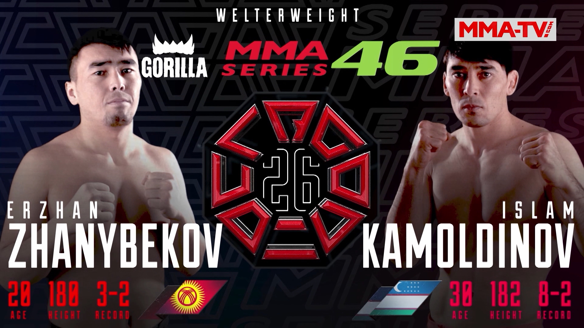 ГОРИЛЛА ММА СЕРИЯ-46: OCTAGON 26 | Эржан Жаныбеков (Кыргызстан) - Ислам Камолдинов (Узбекистан)