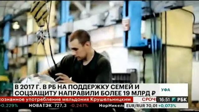 В 2017 г  на поддержку семей и соцзащиту жителей РБ направили более 19 млрд руб (20.02.2018)
