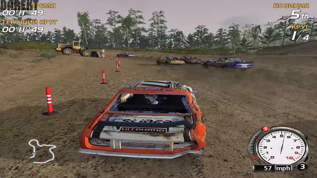 🔴FlatOut. Прохождение серебряного кубка на автомобиле "Slider" #7