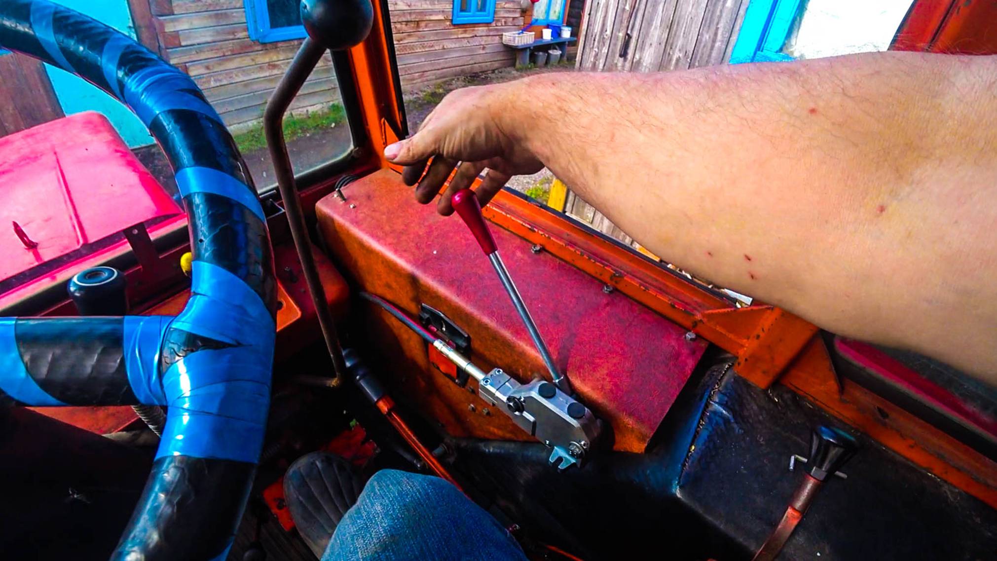 Переделка реверса на трактор Т-25 на тросовой. Установка за час!